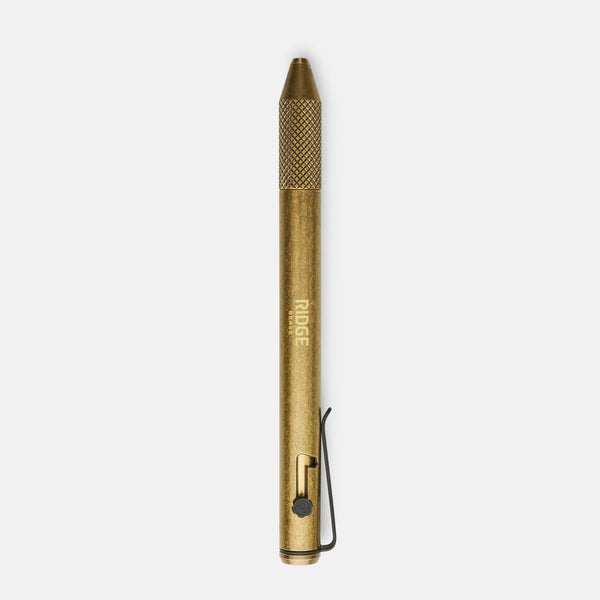Ridge Bolt Action Pen - Brass - Ridge Global